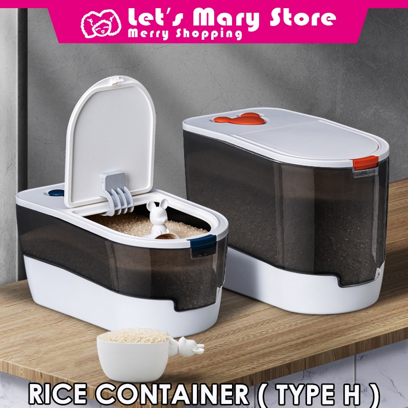 Rice Container (Type H) / Grain Storage Bucket Box Basket Organizer ...