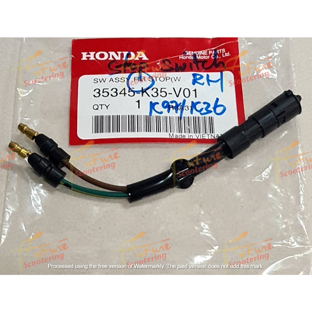 Honda PCX 150 (2018 K97/ 2014-2016 K36) Rear Stop Switch / Brake Switch ...