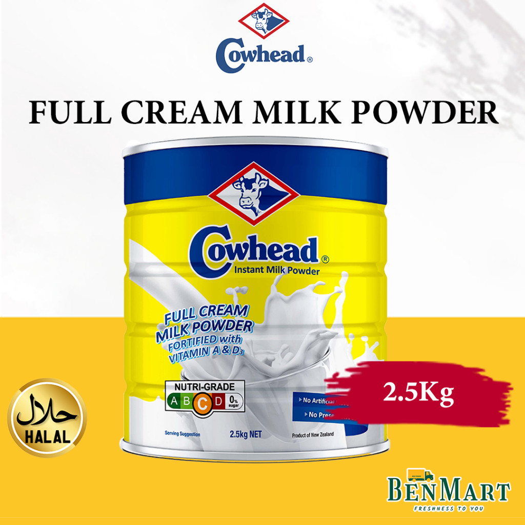 [BenMart Dry] Cowhead Full Cream Milk Powder 2.5kg - Halal - New ...