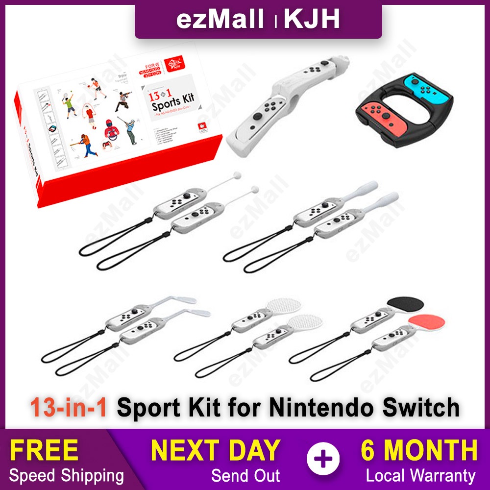 KJH 13 in 1 Sport Kit for Nintendo Switch OLED Joycon Baseball Bat Golf ...