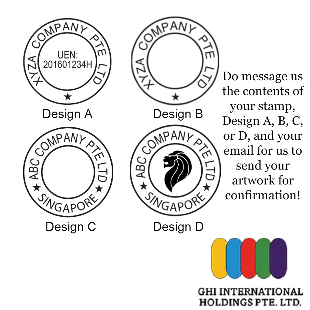 [FAST STOCK] Company Rubber Stamp | Customizable Corporate Bank Account ...