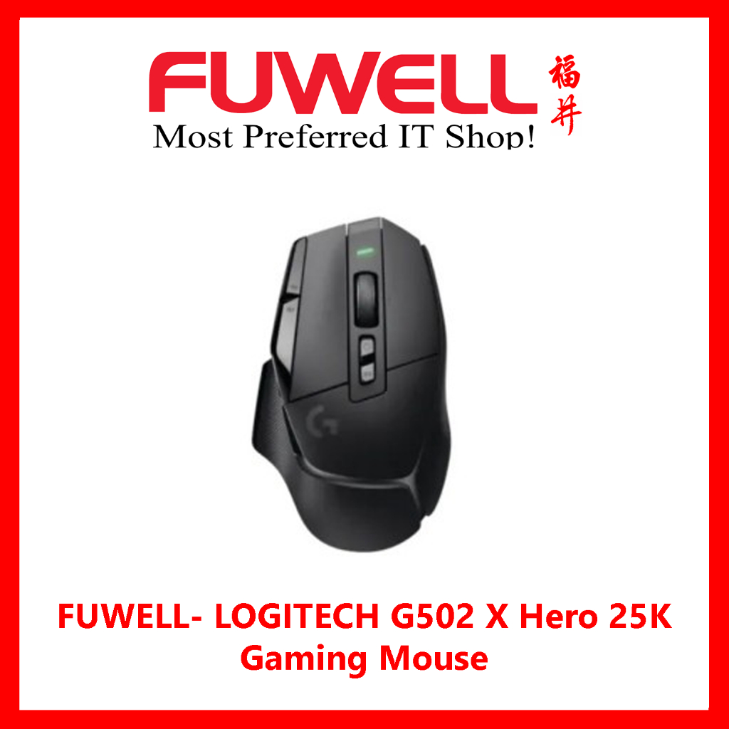 FUWELL- LOGITECH G502 X Hero 25K Gaming Mouse | Shopee Singapore