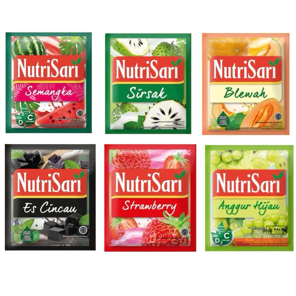 NUTRISARI 11G X 10 SACHETS ASSORTED FLAVOURS - STRAWBERRY, CINCAU ...