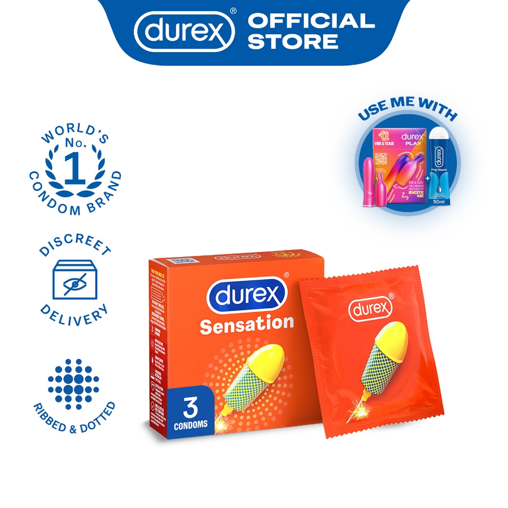 Durex Sensation Condoms (3s) | Shopee Singapore