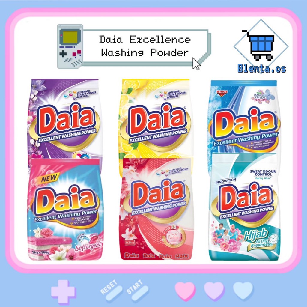 Daia Excellence Washing Powder Detergent Lavender/Parfum/Lemon ...
