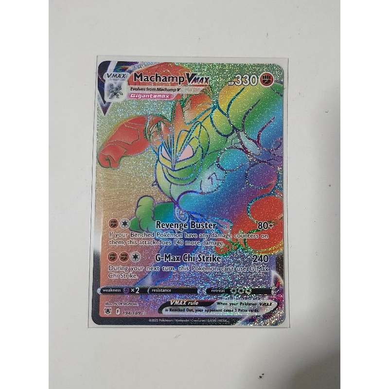 Pokemon machamp vmax astral radiance rainbow hyper rare card | Shopee ...