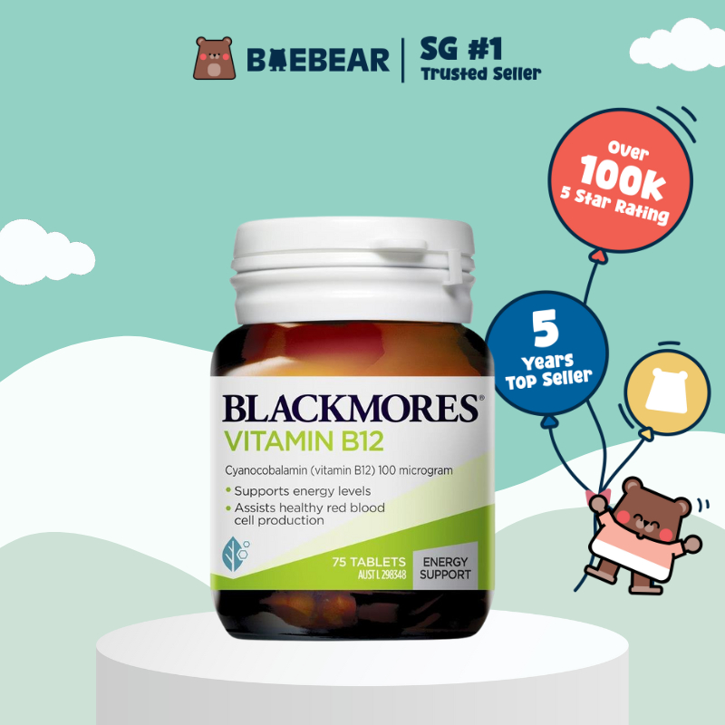 Blackmores Vitamin B12 75 Tabs (BaeBear.sg) | Shopee Singapore