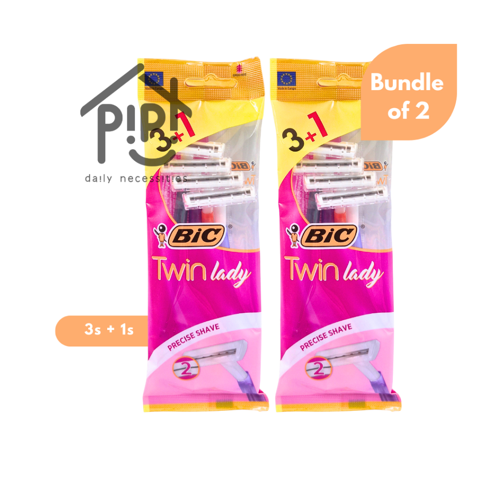 Bic Twin Lady 3+1 Disposable Shaver (Bundle of 2) | Shopee Singapore