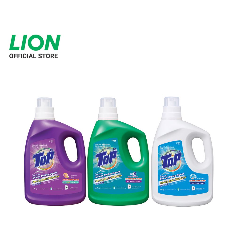 TOP Concentrated Liquid Detergent Super Low Suds 2.8kg | Shopee Singapore