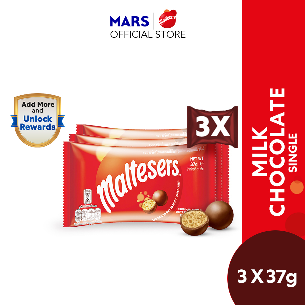 Maltesers Milk Chocolate Bundle 37g x 3 Chocolate / Milky / Snacks ...