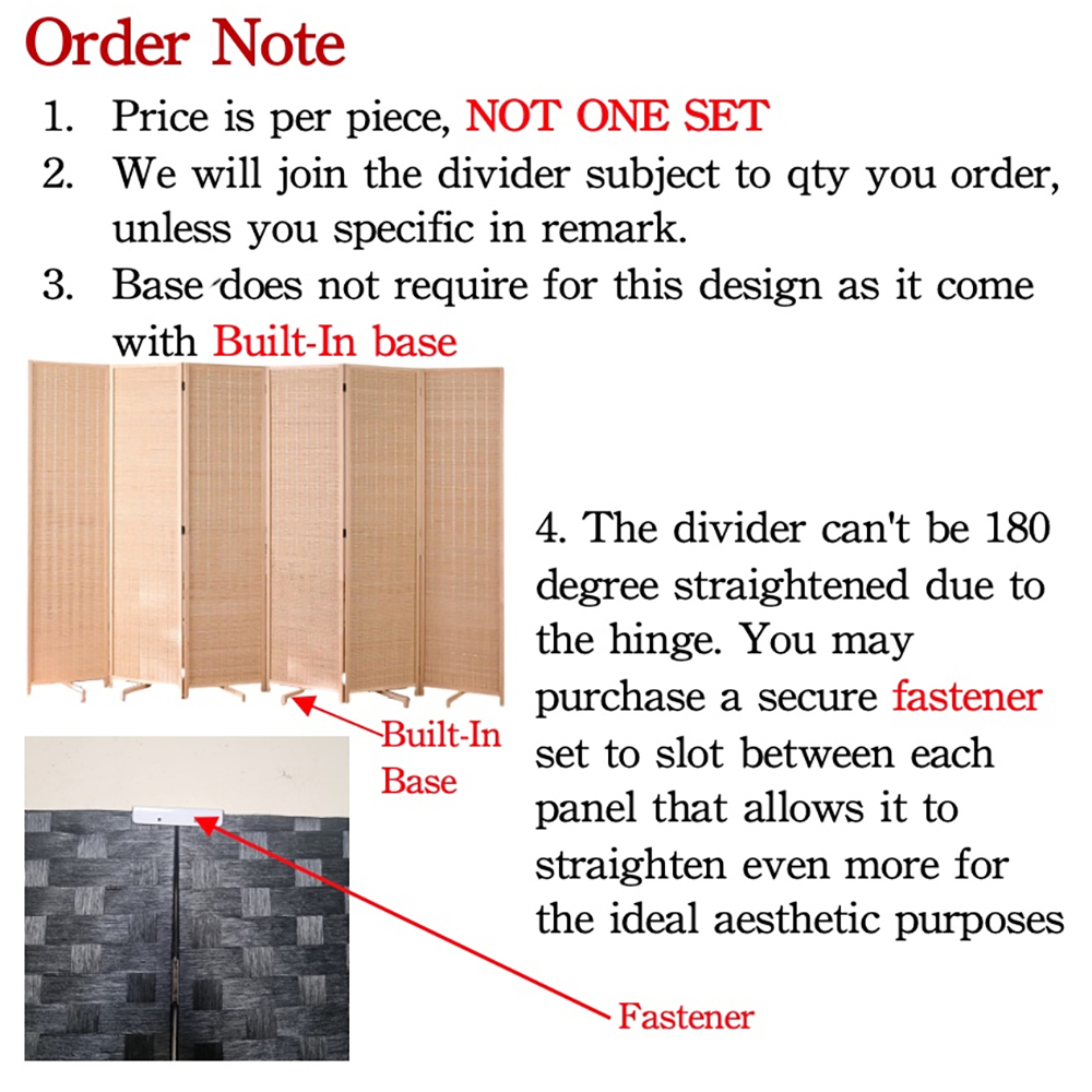 [SG SELLER] Rattan Divider/Bamboo Divider/Room Separator/Room Partition ...