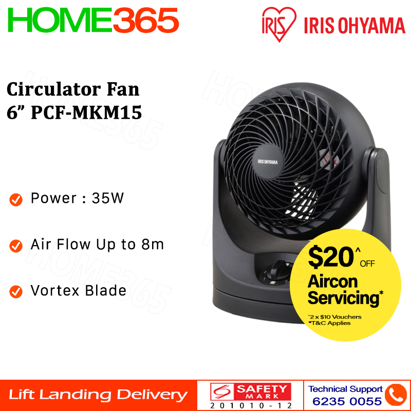 Iris Ohyama Circulator Fan 6" PCF-MKM15 | Shopee Singapore