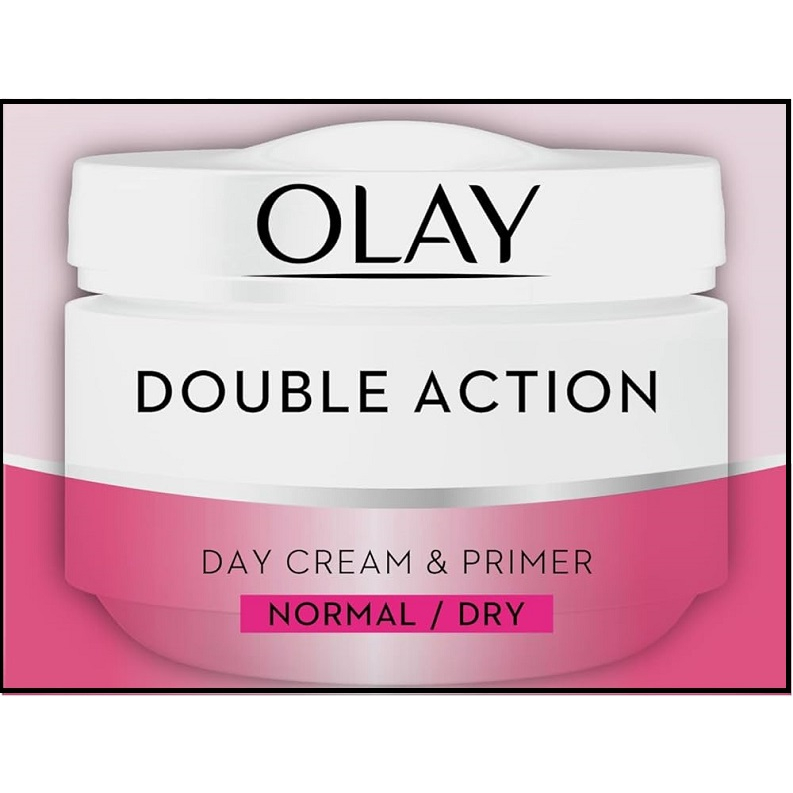 OLAY DOUBLE ACTION DAY CREAM & PRIMER 50 ML | Shopee Singapore
