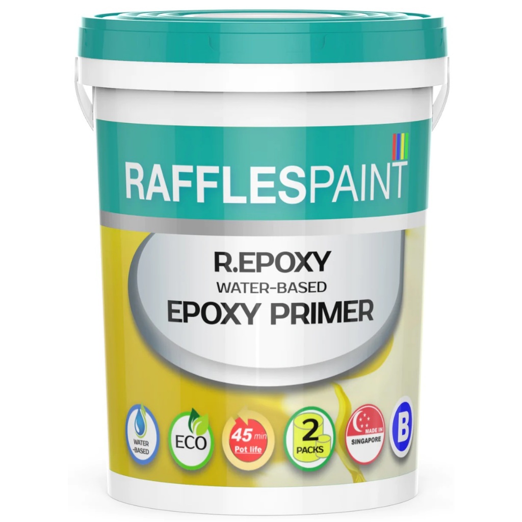 Raffles Paint R.Epoxy Primer Aqua Water Based 5L | Shopee Singapore