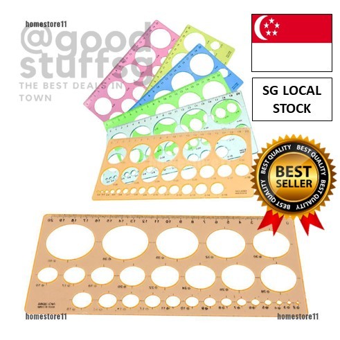 [SG FREE 🚚] Quilling Ruler Template Tool Kit Circle Size Origami Paper ...