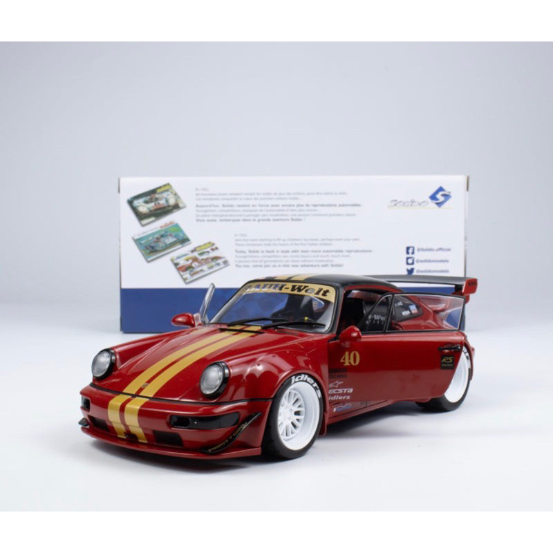SOLIDO 1:18 Porsche RWB Red 2021 S1807506 | Shopee Singapore
