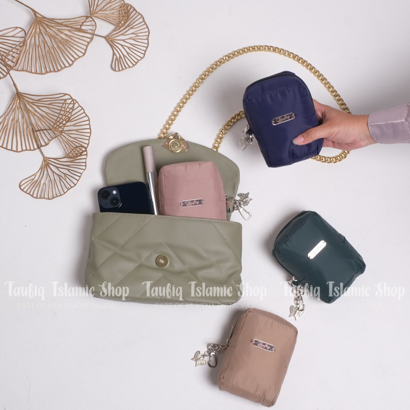 Telekung Travel Mini with Travel Pouch| Premium Korean Parachute ...