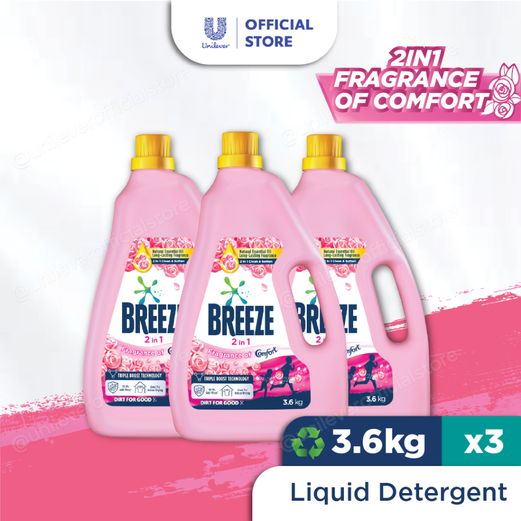[Bundle of 3] Breeze Liquid Detergent 3.6kg | Shopee Singapore