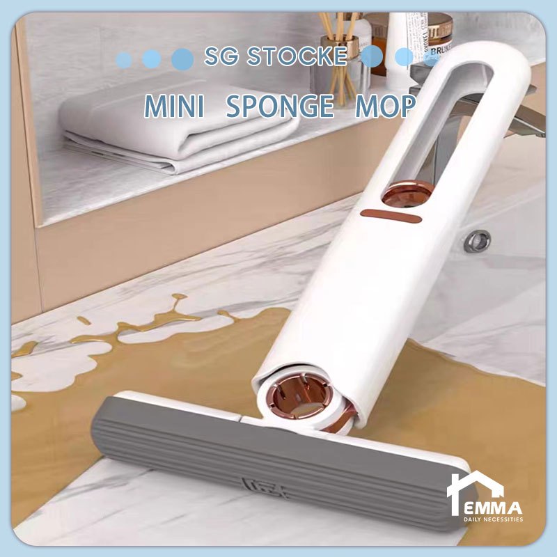 🔥SG Ready Stock🔥Mini Table Mop Hands-Free Lazy Sponge Mop Portable Mop ...