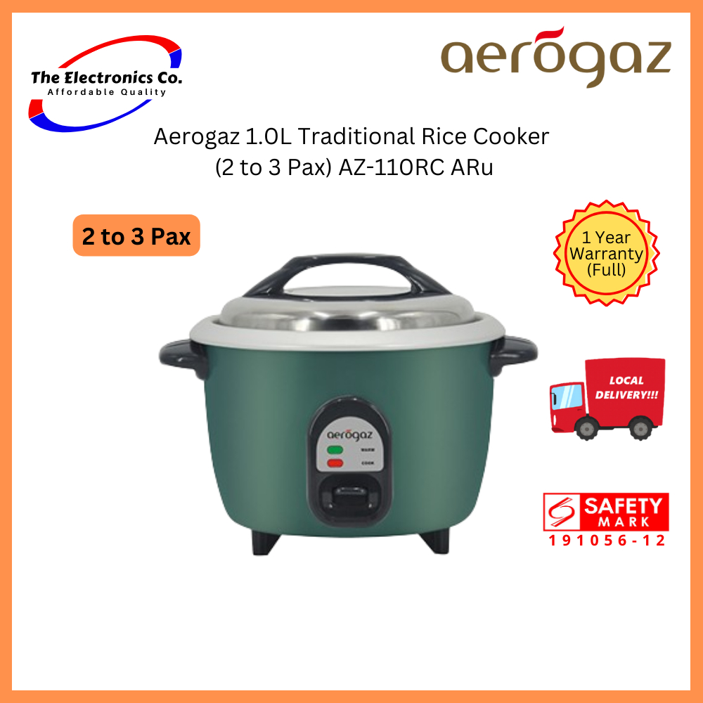 Aerogaz 1.0L Traditional Rice Cooker (2 to 3 Pax) AZ-110RC ARu | Shopee ...
