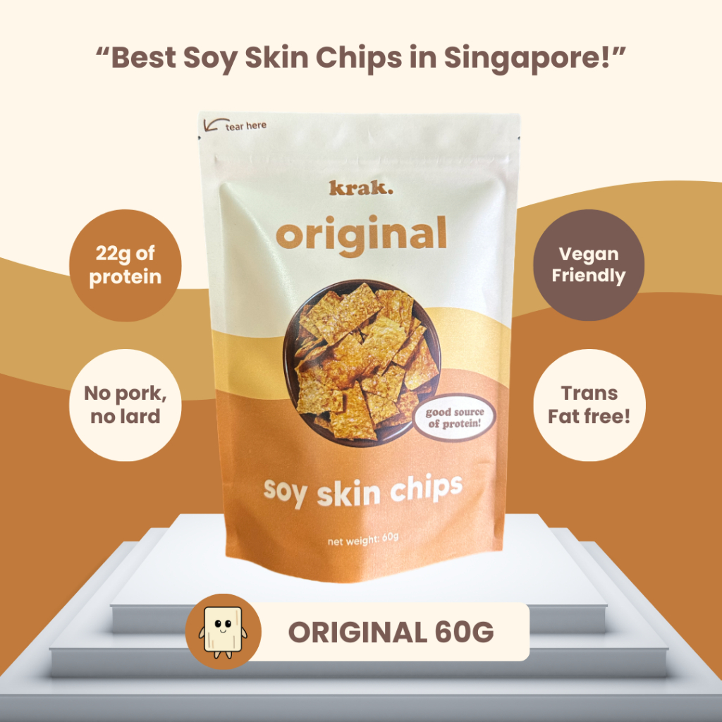 krak. Original Soy Skin Chips (60g) | Crispy Zai Er Singapore Snack ...