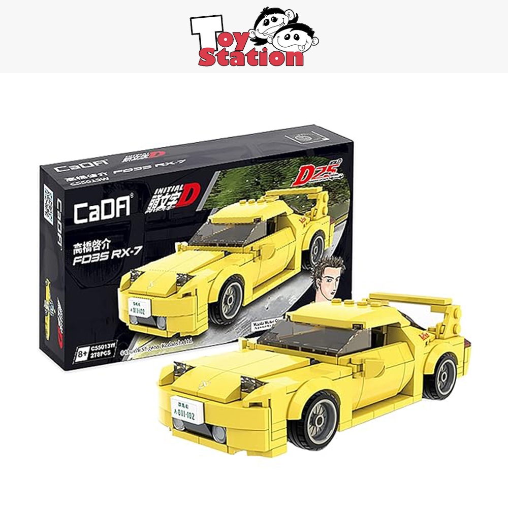 CaDA Bricks Initial D 1:24 Mazda RX-7 FD3S Block Toys | Shopee Singapore