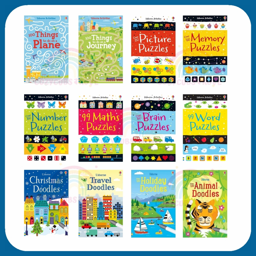 [SG STOCK]Usborne Activities Series: Puzzles and Doodles Books for ...