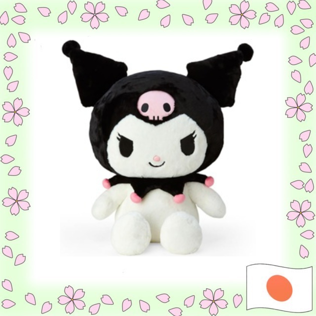 Kuromi Sanrio Plush LLL Kuromi Kuromi-chan Kuromi 72×65×45cm Standard Doll Character 230731 ...