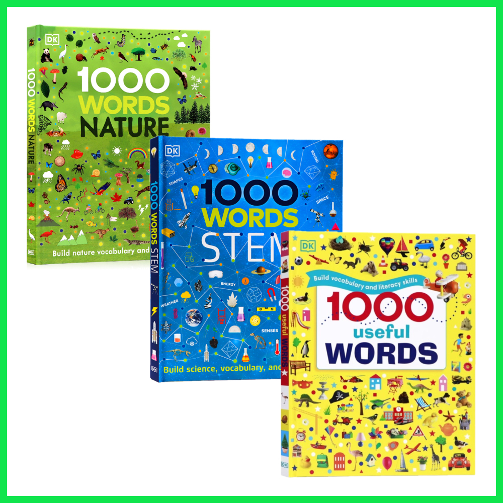 【SG Stock】DK dictionary 1000 Words STEM/Nature/ Useful words Beginner ...