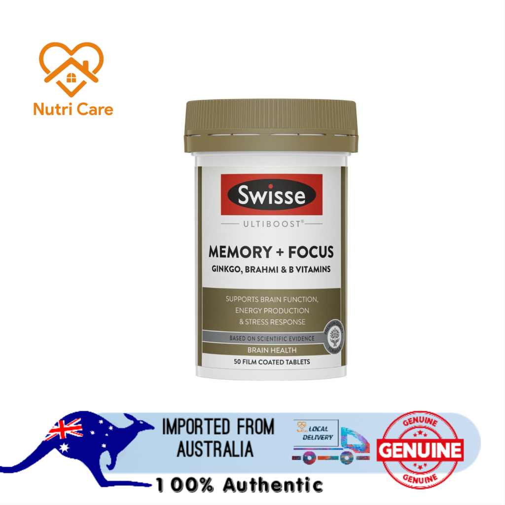 Swisse Ultiboost Memory + Focus 50 Tablets (EXP 10/2024) | Shopee Singapore