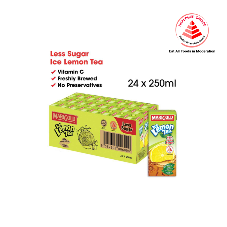 Marigold Asian Drinks LS Ice Lemon Tea 250Ml Case (Halal) | Shopee ...