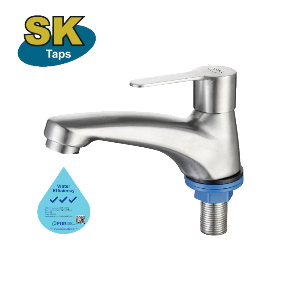 SK Taps Stainless Steel Basin Tap PUB Approved | Shopee Singapore