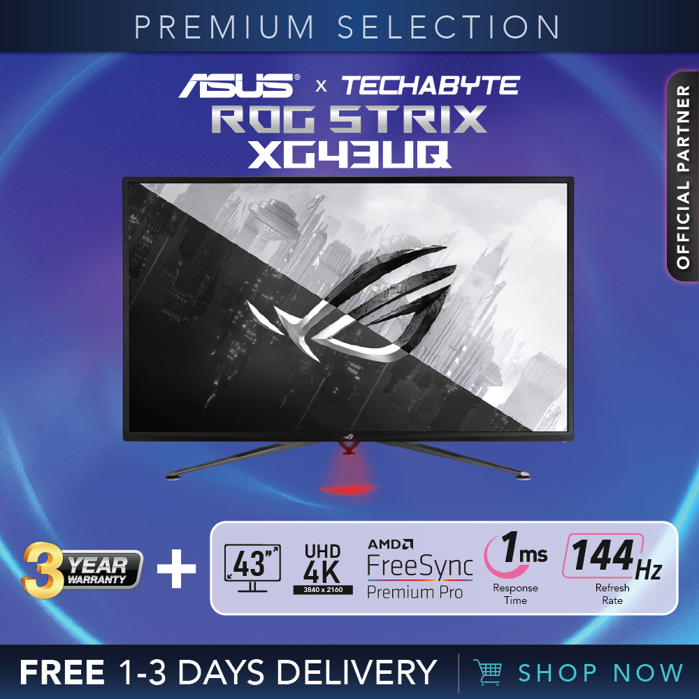 Asus ROG STRIX XG43UQ | 43" UHD | VA | 144Hz | 1ms | F-Sync Premium Pro ...