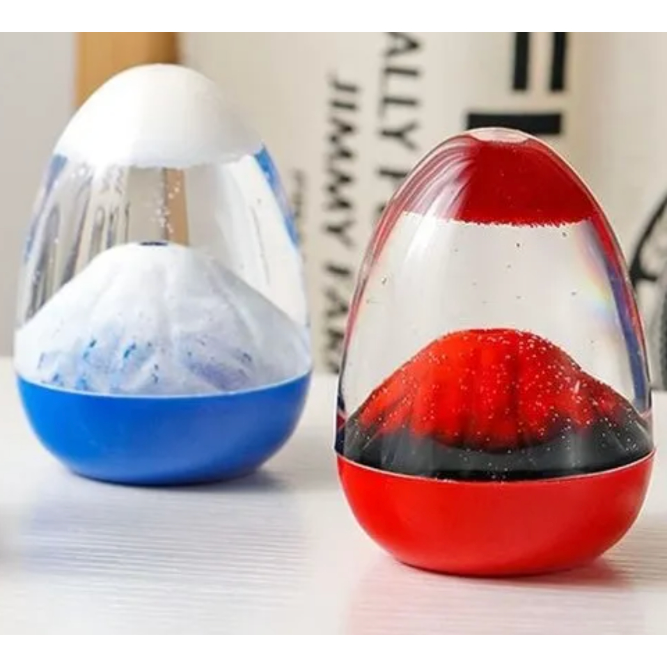 Bubbly Volcano Eruption Lava Liquid Motion Paper Weight Desk Toy ...