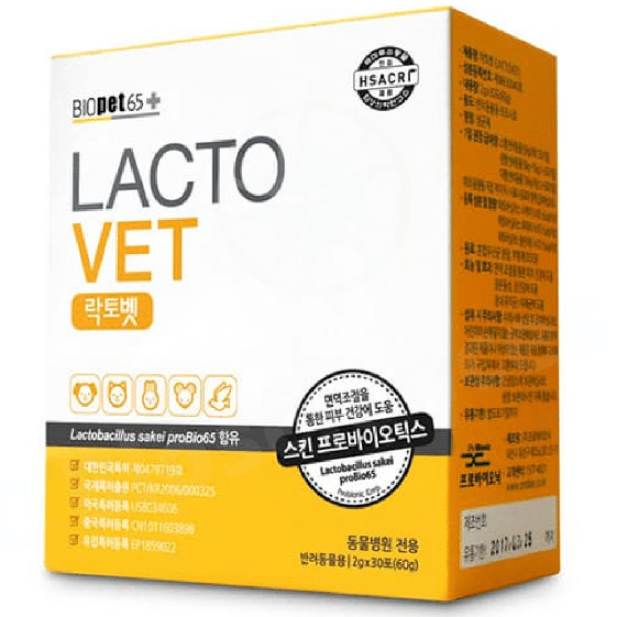 LACTOVET 락토벳, 30 sachets/box - Probiotics for Pets (Skin and Immunity ...