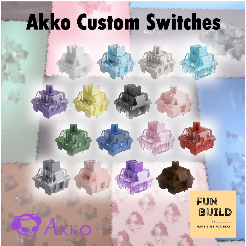 Akko Switches for Mechanical Keyboard ( Akko Custom Switches Jelly POM ...