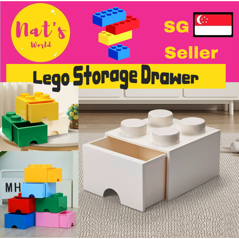 Lego same ROOM Building Block Storage Drawer Brick 4 Desktop storage ...