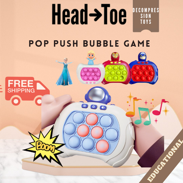 [SG STOCK]Quick Push Game Whack-A-Mole Pop It Electronic Speed ...