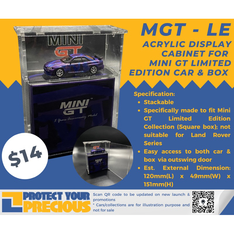 MGT - SE Acrylic Display Cabinet For Mini GT Limited Edition Car & Box ...