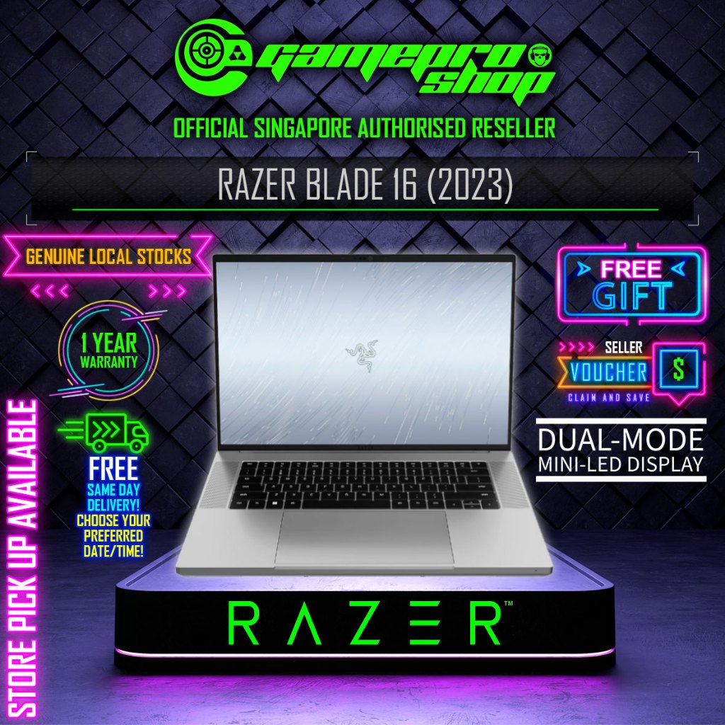 Razer Blade 16 Gaming Laptop / i9-13950HX / Dual Mini LED 4K UHD+FHD ...