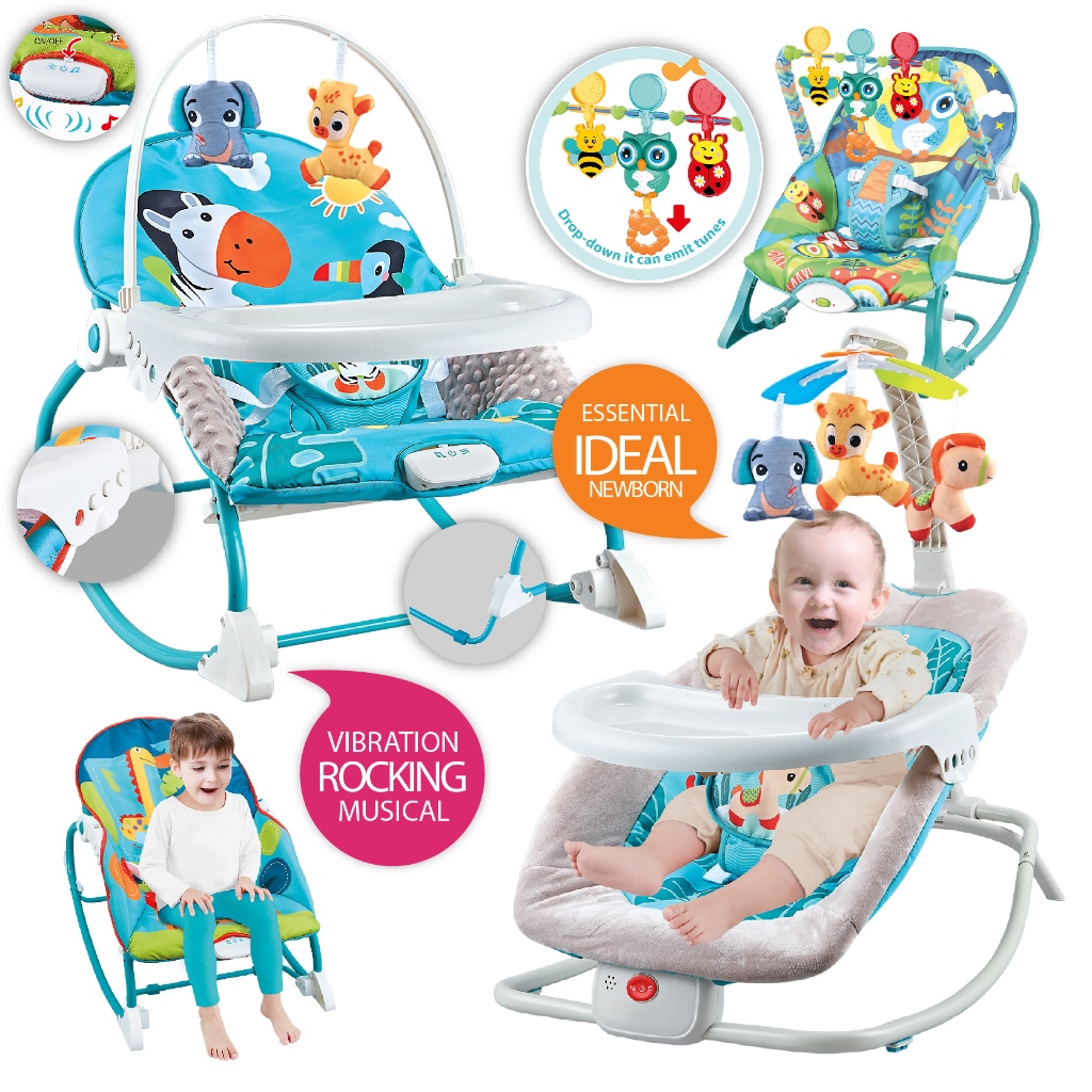 Lucky Baby Infant to Toddler Rocker/Dining Chair (5 Design Option ...