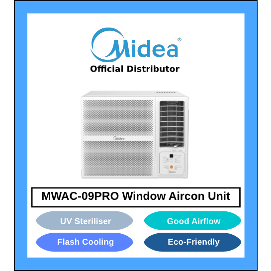 Midea [MWAC-09PRO] Window Aircon Unit [SUPPLY ONLY] | Shopee Singapore
