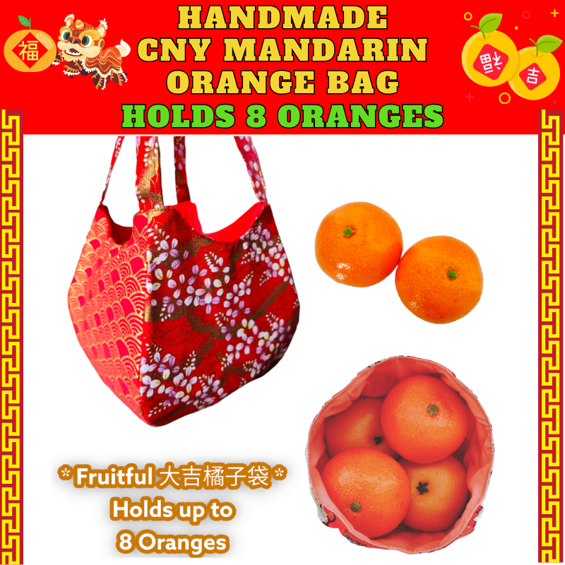 Mandarin Orange Carrier | Orange Bag up to 8 Oranges |Chinese New Year ...