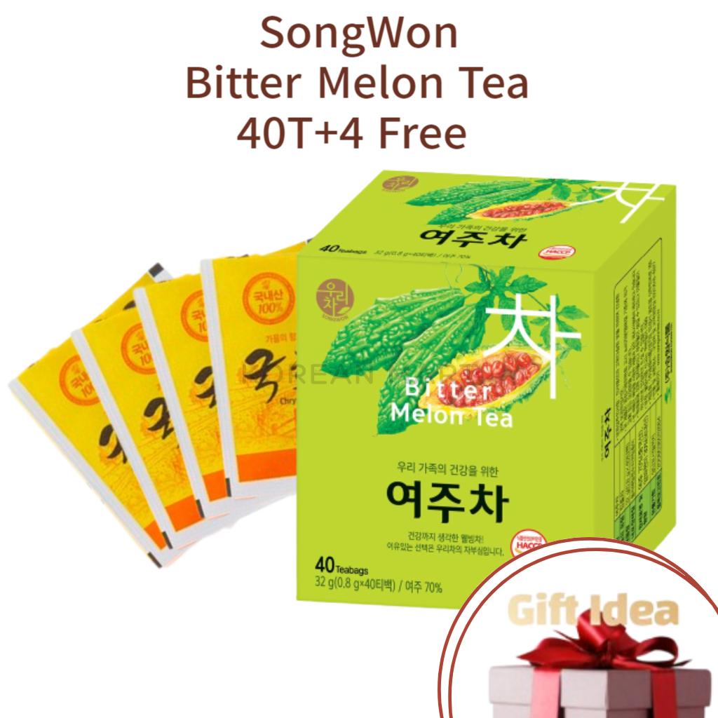Songwon Korea Tea Bitter Melon Tea 40ea + 4ea / Korean Tea | Shopee ...