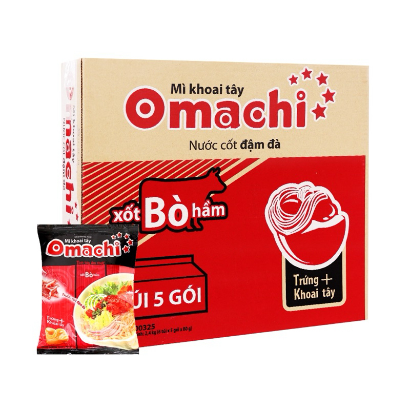 Omachi bò -Omachi With Beef Stew (30 packs) / 1 cart | Shopee Singapore