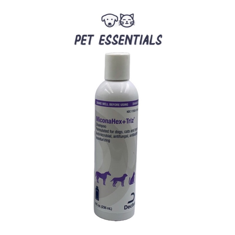 Dechra MiconaHex+Triz Shampoo 236ml for Dogs & Cats, 8-fl oz bottle EXP ...