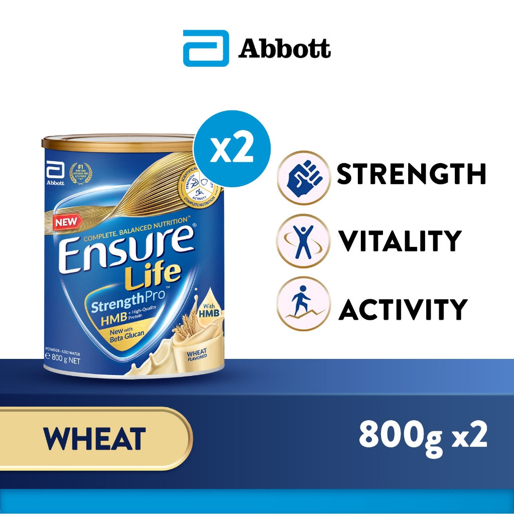 [Bundle of 2] Ensure® Life StrengthPro TM Wheat 800g | Shopee Singapore