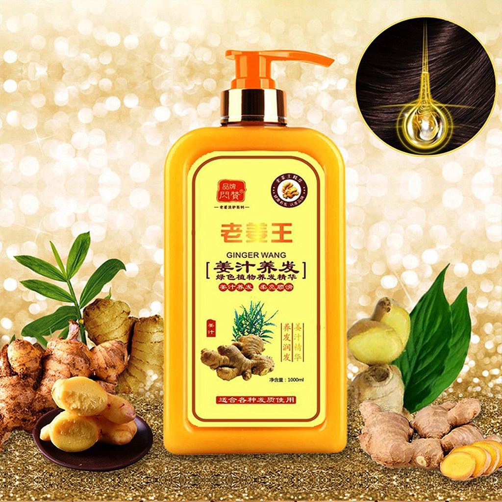 [SG] 100% Genuine [Bundle Deal] [1,000 ml] Ginger King Queen Hair Shampoo Anti-Hair Loss Hair ...