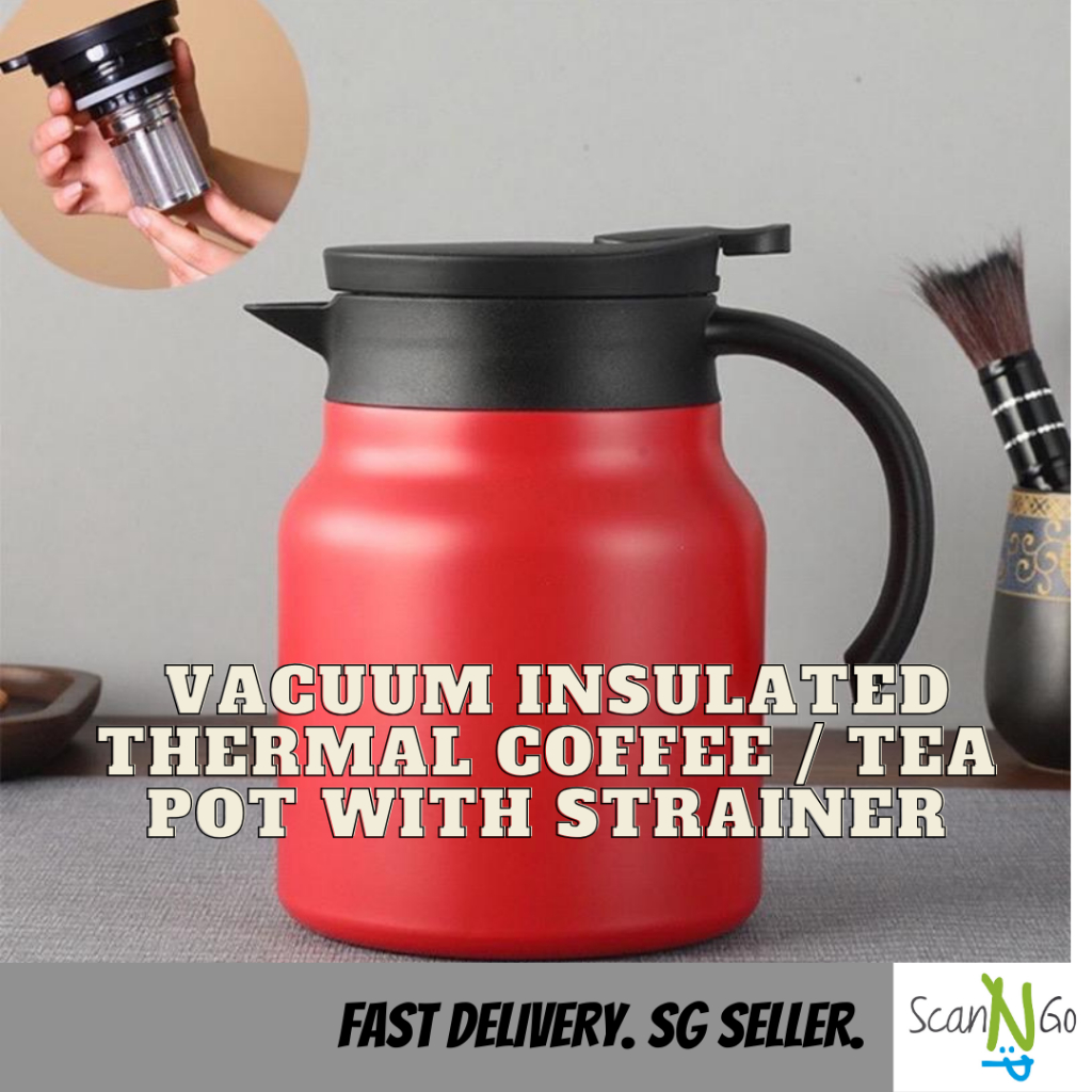 [SG Seller] Stainless Steel Vacuum Insulated Thermal Coffee Pot Tea ...
