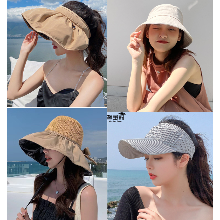 Women's hats帽子, sun hats, outdoor anti-ultraviolet rays hat, Korean ...